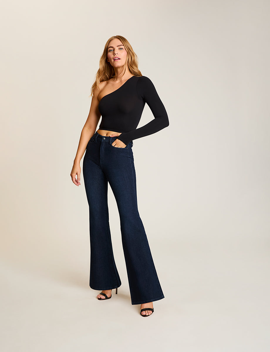 Ballet Body One Shoulder Crop Top with Thumbhole | Commando®