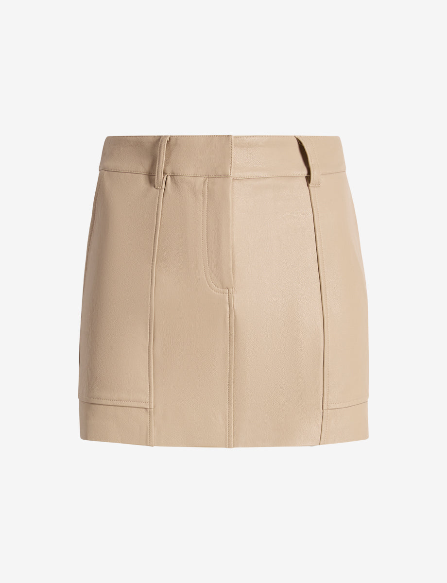 Faux Leather Utility Micro Mini Skirt | Commando®