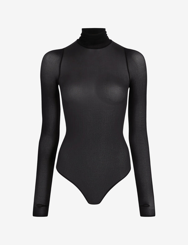Ballet Sheer Turtleneck Bodysuit | Commando®