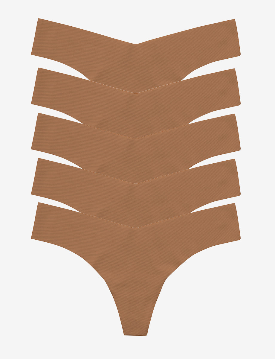 5-Pack Classic Solid Thongs | Commando®